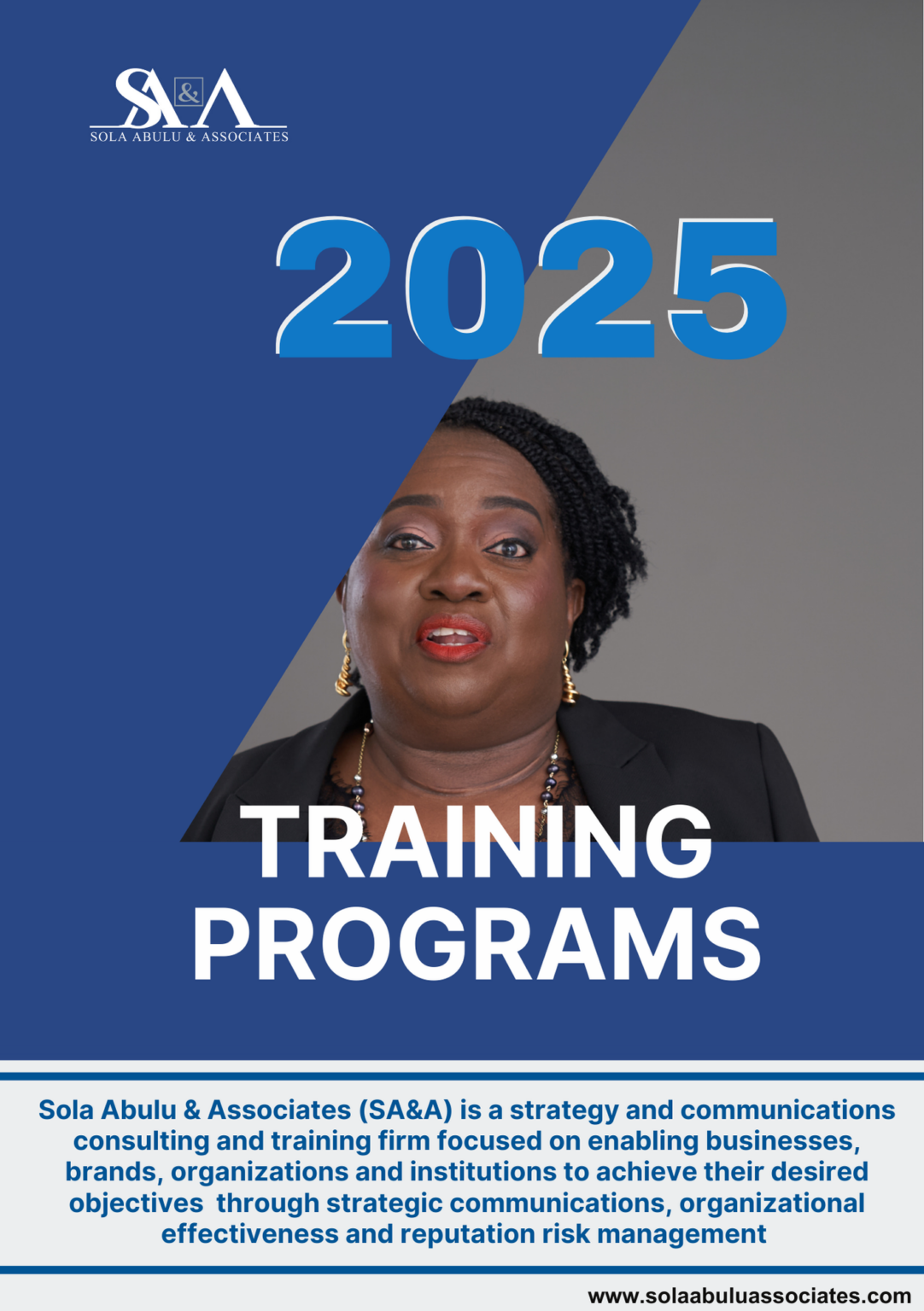 SA&A Releases 2025 Training Program Brochure - Sola Abulu & Associates